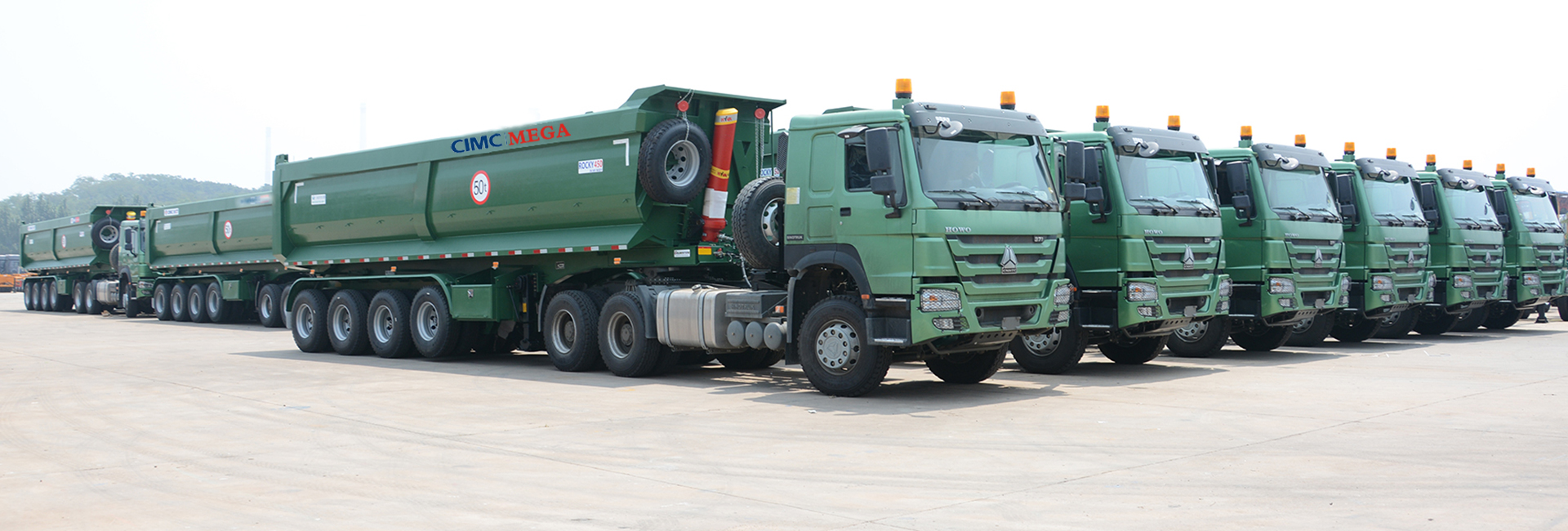 CIMC MEGA SEMI TRAILER-flatbed trailer, dump trailer, container trailer